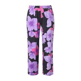 Ulla Popken Hose Damen Gr&ouml;&szlig;e 46/48 lila / orchidee / schwarz