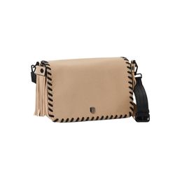 Koroshi Clutch Damen Gr&ouml;&szlig;e One Size beige / schwarz