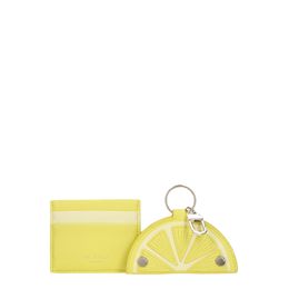 Ted Baker Set: Etui+Keyring 'Lemmonn' Damen Gr&ouml;&szlig;e One Size gelb / wei&szlig;