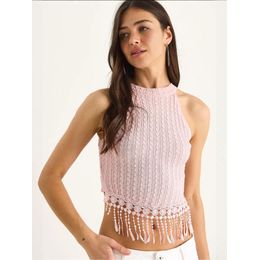 Bianco Lucci Stricktop Damen Gr&ouml;&szlig;e S/L rosa