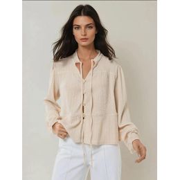 Hiccup Bluse Damen Gr&ouml;&szlig;e XXS beige