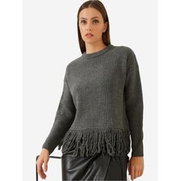 Bianco Lucci Pullover Damen Gr&ouml;&szlig;e S/L dunkelgrau