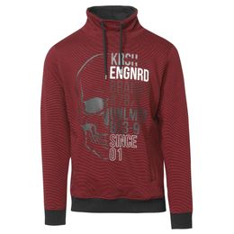 Koroshi Sweatshirt Herren Gr&ouml;&szlig;e XL grau / rot / schwarz / wei&szlig;