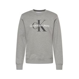 Calvin Klein Jeans Sweatshirt Herren Gr&ouml;&szlig;e XXS graumeliert / schwarz / wei&szlig;