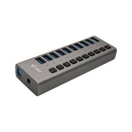 i-tec USB 3.0 Charging HUB 10 port + Power Adapter 48 W, USB-Hub schwarz