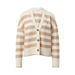 COMMA Knit Cardigan female size L Cream / Camel
