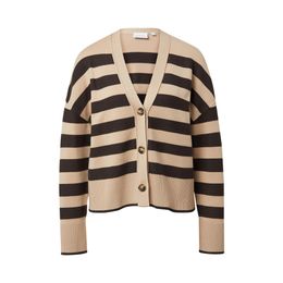 comma, COMMA Knit Cardigan female size XS Sand / Dark brown