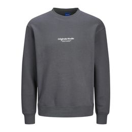 Jack & Jones JACK & JONES Sweatshirt 'JORVesterbro' male size XS Dark grey / White