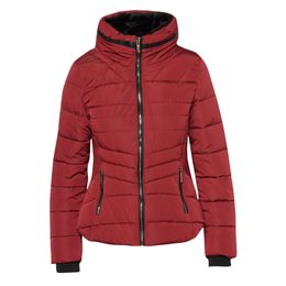 Koroshi &Uuml;bergangsparka Damen Gr&ouml;&szlig;e XXL dunkelrot / schwarz Winterjacke