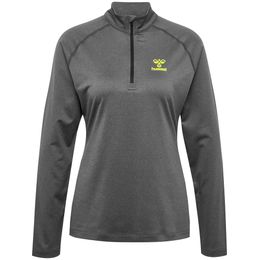 Hummel Performance Shirt 'Sprint' female size S Neon yellow / Graphite