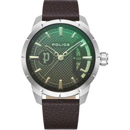 Police Chronograph 'NEIST' Herren Gr&ouml;&szlig;e One Size schoko / gold / gr&uuml;n / silber