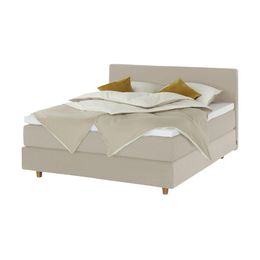 Jette Home Boxspringbett Jette Flex - beige - Materialmix - 225 cm - 110,5 cm - M&ouml;bel Kraft