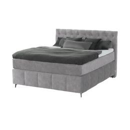 Jette Home Boxspringbett Glam New grau Ma&szlig;e (cm): B: 182 H: 132,5 &raquo; M&ouml;bel Kraft