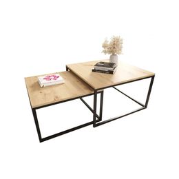 Selsey Couchtisch 2er Set holzfarben Ma&szlig;e (cm): B: 60 H: 36 &raquo; M&ouml;bel Kraft