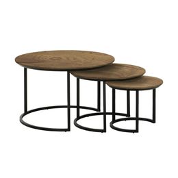 U.N.O uno Couchtisch 3er Set Dover holzfarben Ma&szlig;e (cm): H: 50,5 &Oslash;: 80 Tische > Couchtische > Couchtische nach Material &raquo; Sofa DE