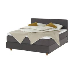 Jette Home Boxspringbett Jette Flex - grau - Materialmix - 185 cm - 110,5 cm - M&ouml;bel Kraft