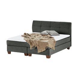 M&ouml;bel Kraft Boxspringbett Vegg - grau - Materialmix - 145 cm - 112,5 cm - M&ouml;bel Kraft