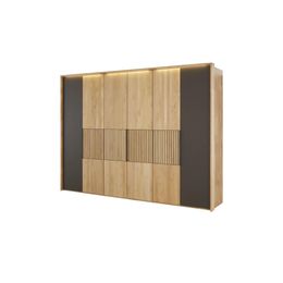 M&ouml;bel Kraft Dreht&uuml;renschrank holzfarben Ma&szlig;e (cm): B: 306,9 H: 227 T: 62.0 &raquo; M&ouml;bel Kraft