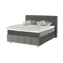 Jette Home Boxspringbett - grau - Materialmix - 182 cm - 123 cm - M&ouml;bel Kraft