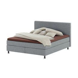 Wohnwert Boxspringbett - grau - Materialmix - 180 cm - 112 cm - M&ouml;bel Kraft