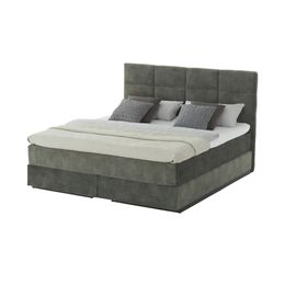 Wohnwert Boxspringbett - gr&uuml;n - Materialmix - 182 cm - 127 cm - M&ouml;bel Kraft