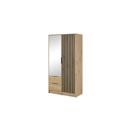 M&ouml;bel Kraft Dreht&uuml;renschrank braun Ma&szlig;e (cm): B: 105 H: 200 &raquo; M&ouml;bel Kraft