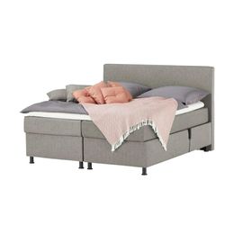 Wohnwert Motor-Boxspringbett Dormian Boro Motor - grau - Materialmix - 160 cm - 122 cm - M&ouml;bel Kraft