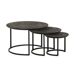 Primo Couchtisch 3er Set Dover grau Ma&szlig;e (cm): H: 50,5 &Oslash;: 80.0 &raquo; M&ouml;bel Kraft
