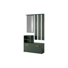 Selsey Garderobenset gr&uuml;n Ma&szlig;e (cm): B: 85 H: 160 &raquo; M&ouml;bel Kraft