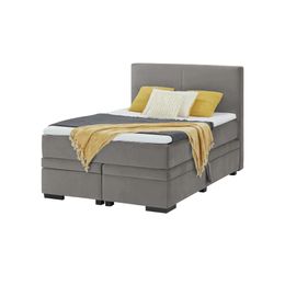 Boxi Boxspringbett mit Bettkasten Boxi Classic - grau - Materialmix - 140 cm - 125 cm - M&ouml;bel Kraft
