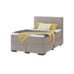 Boxi Boxspringbett mit Bettkasten Boxi Classic - beige - Materialmix - 140 cm - 125 cm - M&ouml;bel Kraft