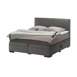 Boxi Boxspringbett mit Bettkasten Boxi Classic - grau - Materialmix - 180 cm - 125 cm - M&ouml;bel Kraft