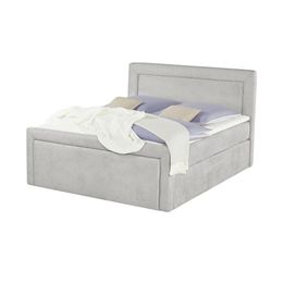 Jette Home Boxspringbett Jette Frame - grau - Materialmix - 184 cm - 129 cm - M&ouml;bel Kraft