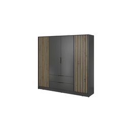 M&ouml;bel Kraft Dreht&uuml;renschrank schwarz Ma&szlig;e (cm): B: 206 H: 200 &raquo; M&ouml;bel Kraft