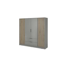 M&ouml;bel Kraft Dreht&uuml;renschrank grau Ma&szlig;e (cm): B: 206 H: 200 &raquo; M&ouml;bel Kraft