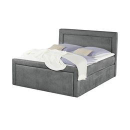 Jette Home Boxspringbett Jette Frame - grau - Materialmix - 204 cm - 129 cm - M&ouml;bel Kraft