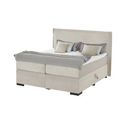 Jette Home Boxspringbett mit Bettkasten Adapt - beige - Materialmix - 182 cm - 132 cm - M&ouml;bel Kraft