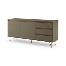 M&ouml;bel Kraft Sideboard grau Ma&szlig;e (cm): B: 150 H: 70 &raquo; M&ouml;bel Kraft