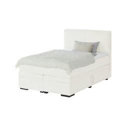 Boxi Boxspringbett mit Bettkasten - creme - Materialmix - 140 cm - 125 cm - M&ouml;bel Kraft