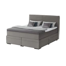 Boxi Boxspringbett mit Bettkasten - grau - Materialmix - 180 cm - 125 cm - M&ouml;bel Kraft