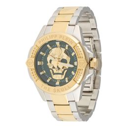 Philipp Plein Analoguhr Herren Gr&ouml;&szlig;e One Size gold / silber