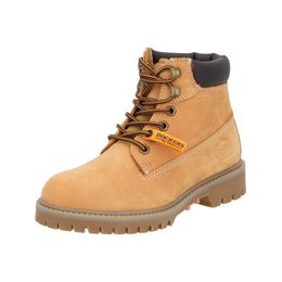 Dockers by Gerli Schn&uuml;rstiefelette Damen Gr&ouml;&szlig;e 41 camel / gold / schwarz