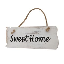 MCW Wandschild My Own Place, Dekoschild Holzschild, Shabby-Look 10x25x1cm ~ wei&szlig;