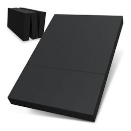 ELONEO Klappmatratze G&auml;stematratze, 140x195x15 cm, schwarz