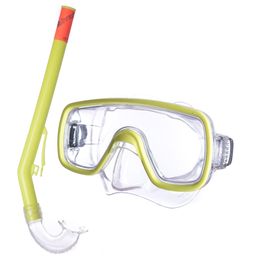 SALVAS Kinder Set Tropea Tauchmaske + Schnorchel Taucher Maske Schwimm Brille