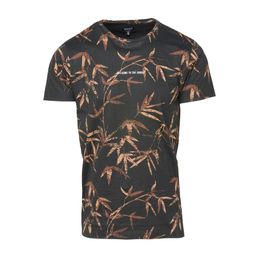 Koroshi T-Shirt Herren Gr&ouml;&szlig;e XXL pueblo / hellbraun / schwarz / wei&szlig;