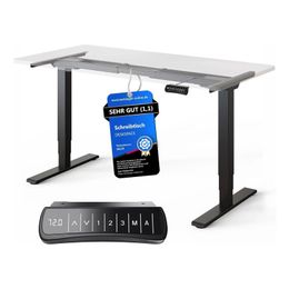 DESKSPACE Pro Plus Elektrisch Schreibtisch, Schwarz