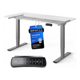 DESKSPACE Pro Plus Elektrisch Schreibtisch, Grau