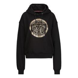 19V69 Italia Sweatshirt 'Kara' Damen Gr&ouml;&szlig;e XXL gelb / schwarz
