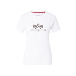 Alpha Industries Shirt 'Mirror' female size L Beige / Black / White